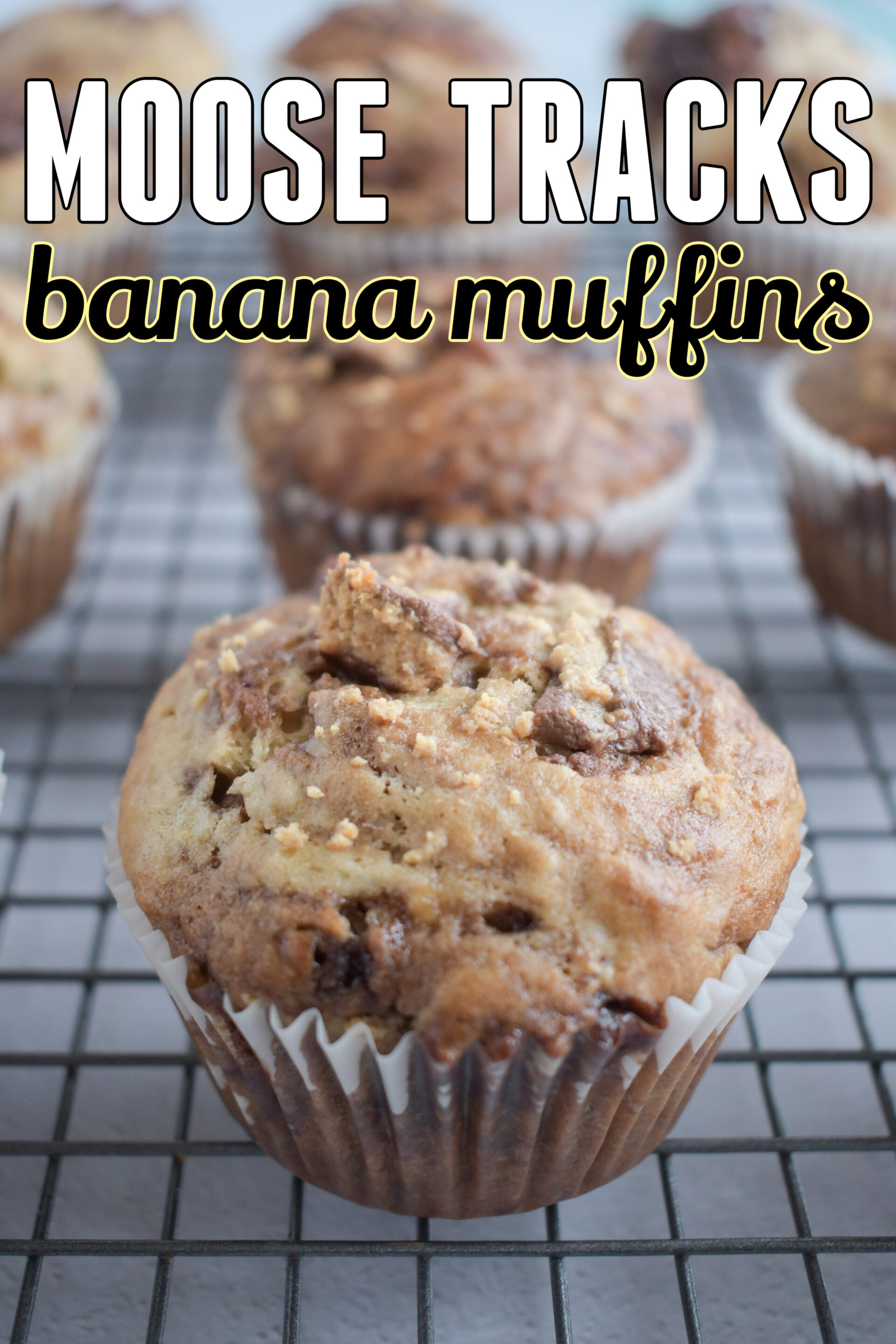 Moose Tracks Banana Bread Muffins - Make the Best of Everything